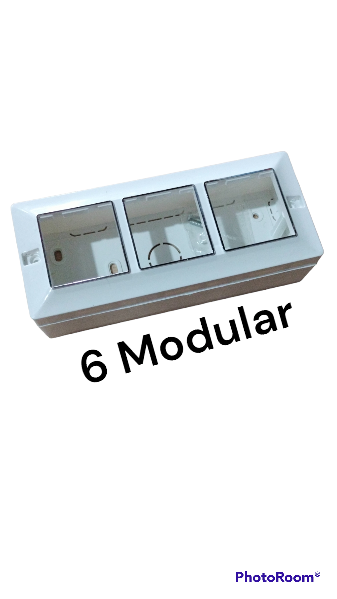 6 Modular Silverline Surface Gang Box MountingBox Pack of 10 - KRISHNA ...